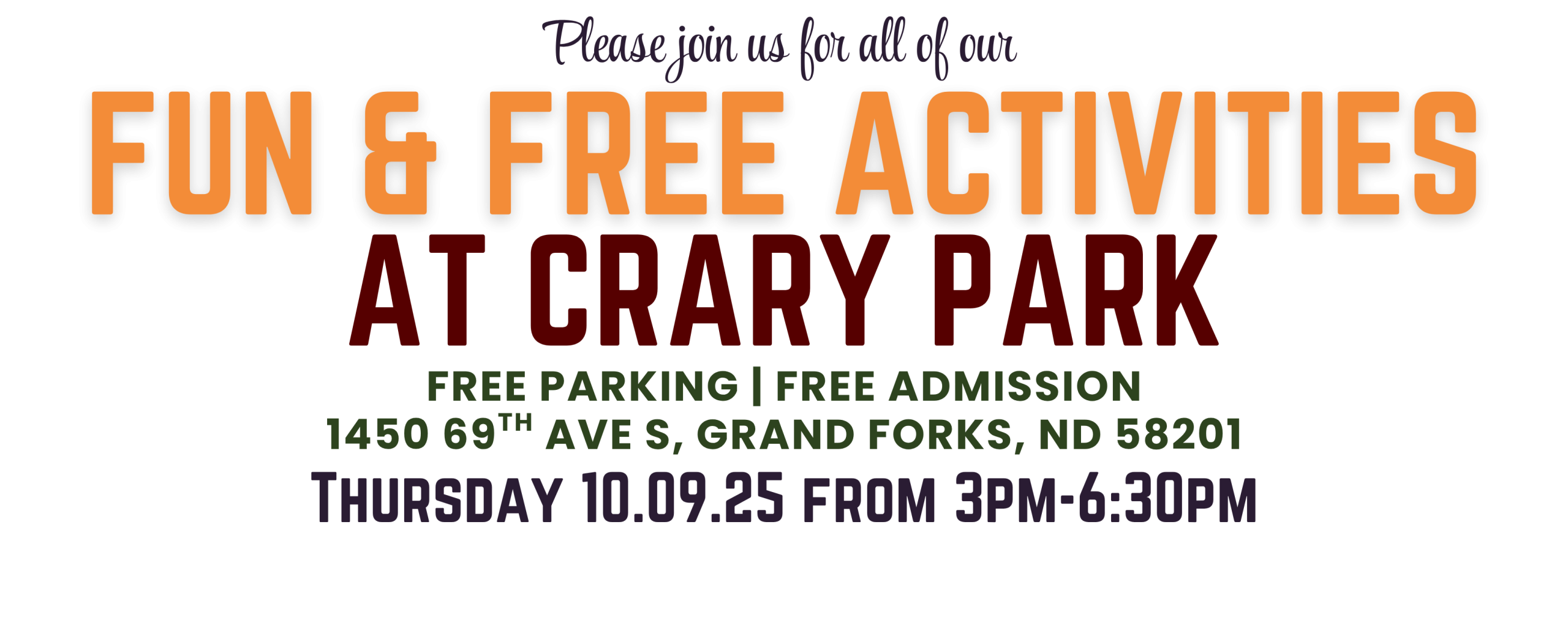 Crary Park Grand Opening Activities | Crary Real Estate